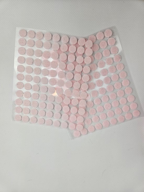 99x Zelfklevende Klittenband Stickers - Roze - 10 mm - Stickers ...