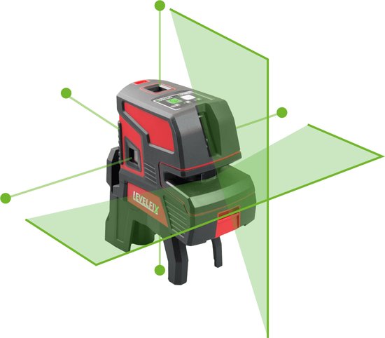 Levelfix Kruis-puntlaser CL102R met statief | bol