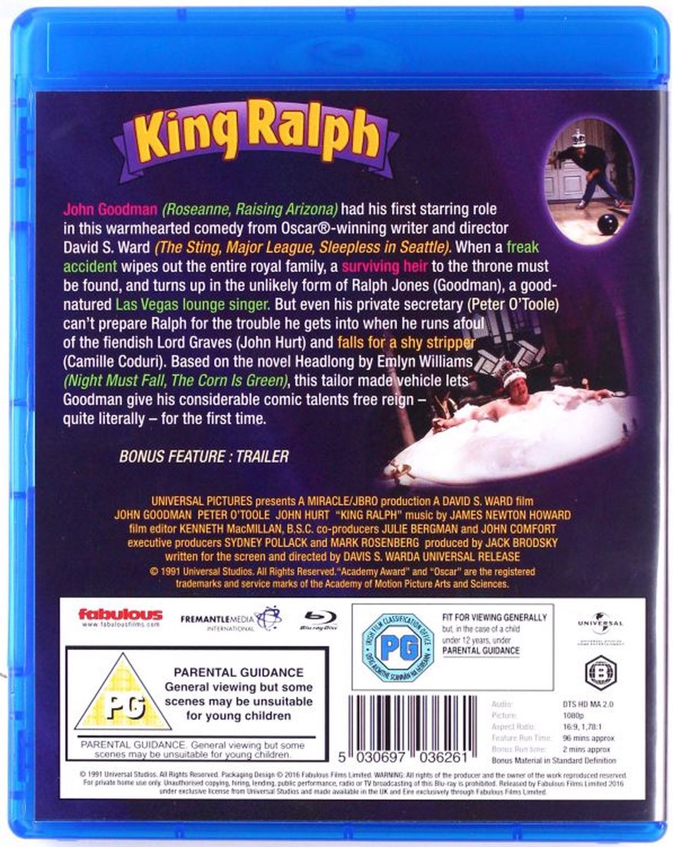King Ralph [Blu-Ray] (Blu-ray), Camille Coduri | Dvd's | bol