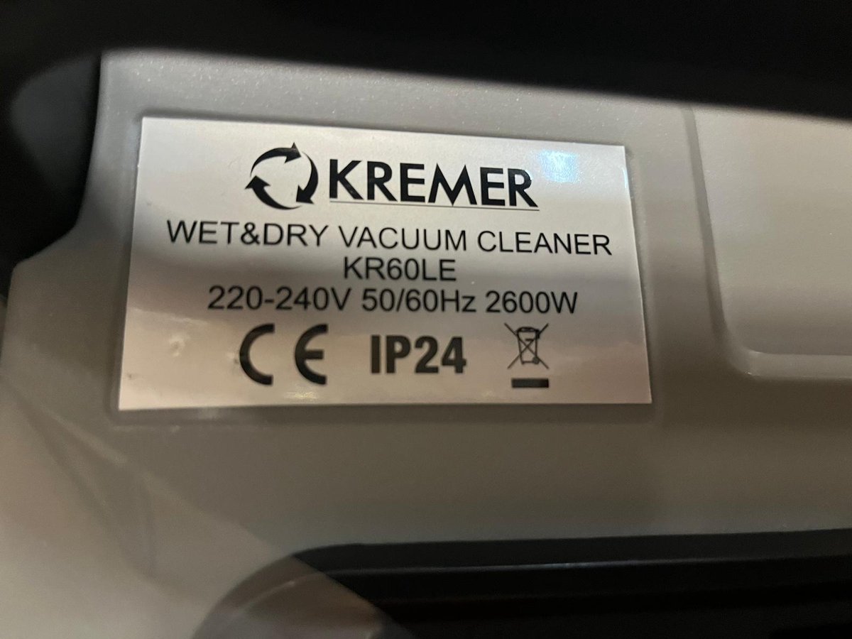 Kremer KR60LE 2600W - Nat/Droog Stofzuiger | bol