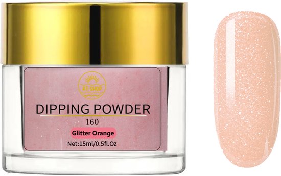 AT-Shop - Dipping Powder - 160 Glitter Orange - Te Gebruiken met elk ...