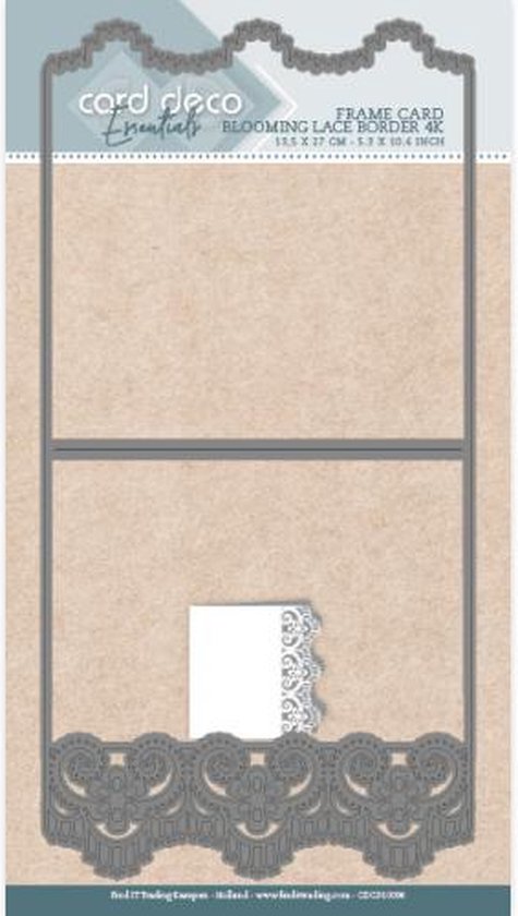 Card Deco Essentials Frame Dies - Blooming Lace Border - 4K | bol