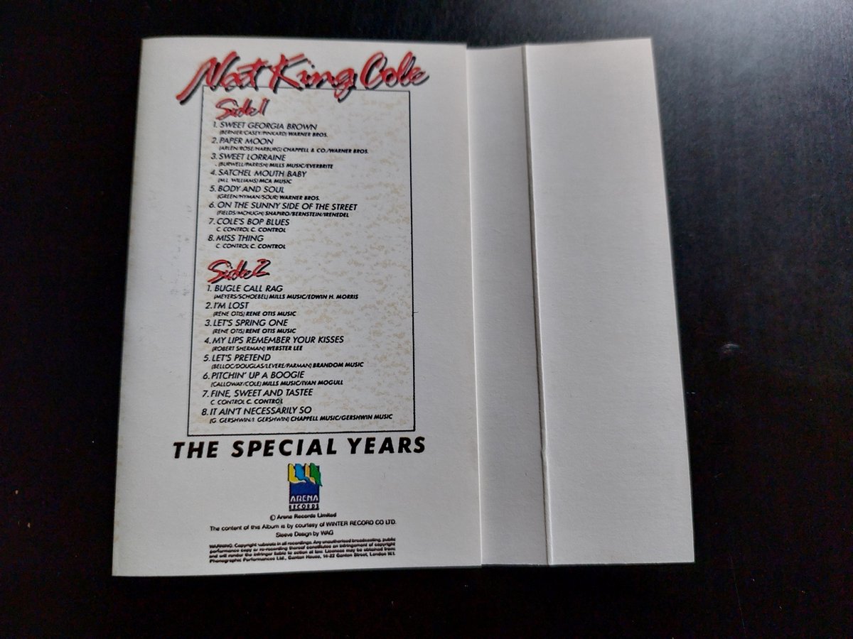 NAT KING COLE - THE SPECIAL YEARS (CASSETTEBANDJE), Nat King Cole ...