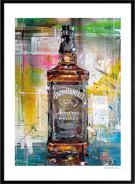 Whiskey print 51x71 cm *ingelijst & gesigneerd | bol
