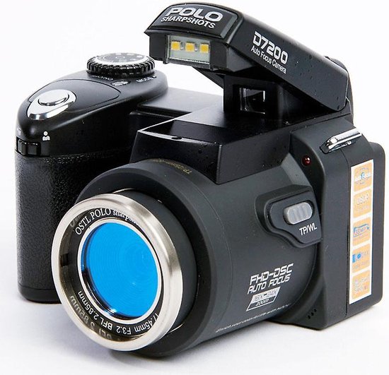 Polo Sharpshots D7200 Compactcamera - Zwart - 24 X Zoom - FHD - Auto ...