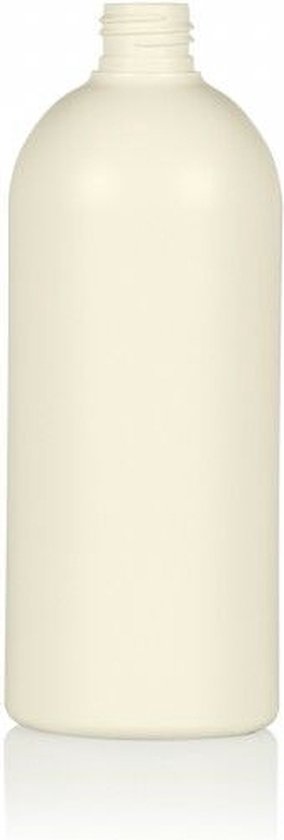 6x Plastic Fles 500 ml Schroefdop - Basic Round - HDPE Kunststof BPA ...