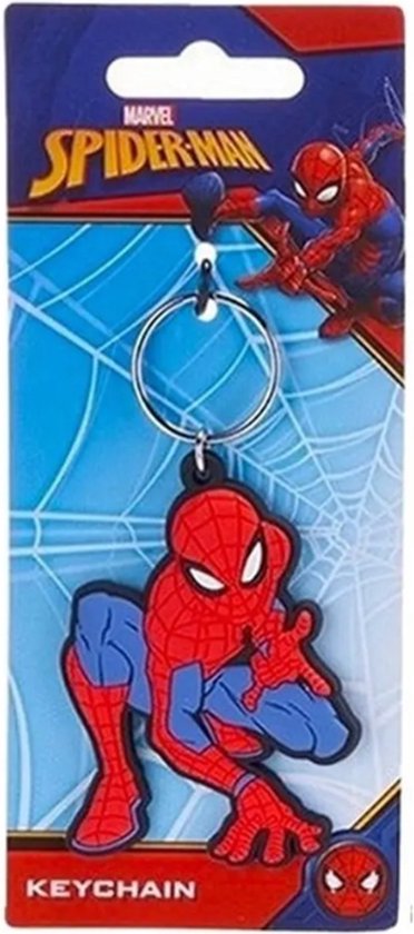 Spider man Sleutelhanger Marvel - Action Pose Siliconen hoogwaardige kwaliteit | bol