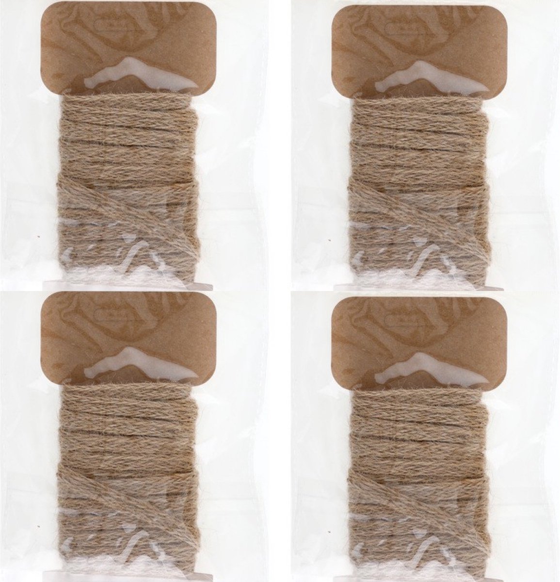 4 rollen jute lint van 1 cm breed en 5 meter lang - jute - lint - kerst ...