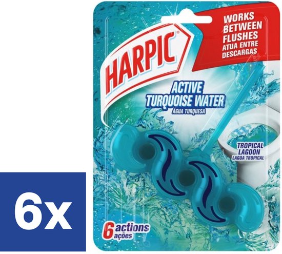 Harpic Active WC-Block Tropical Lagoon - 6 x 39 g | bol