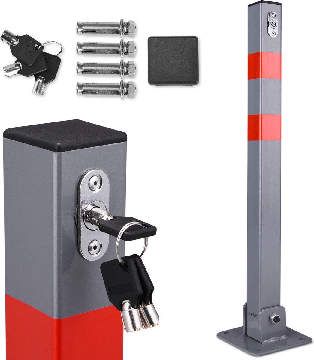 Neerklapbare parkeerpaal, anti-parkeerpaal, parkeerversperring | bol.com