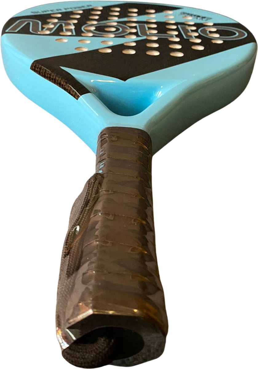 MOLIO - padel racket - Full carbon - Zwart/Blauw(MOLIO) - inclusief ...