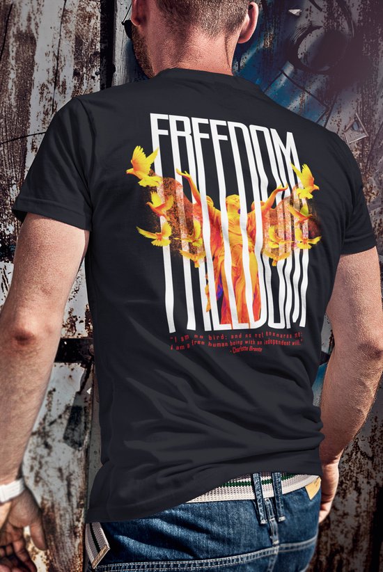 Tshirt heren - Freedom - Wurban Wear | Streetwear | Premium fit ...