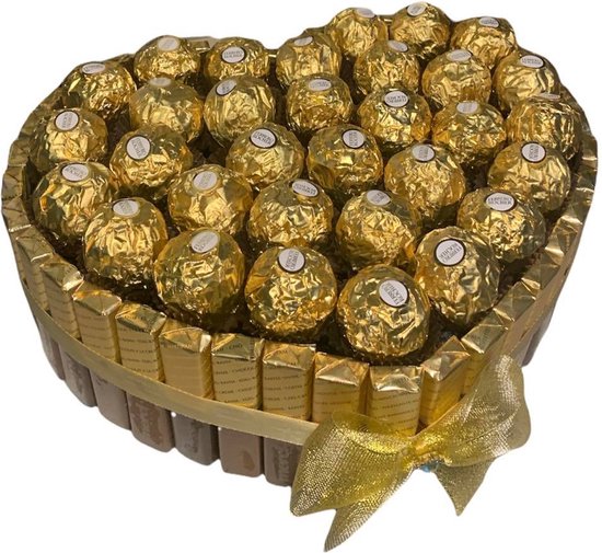 Love gold - Chocolade in vorm van een hart - Ferrero - Merci ...
