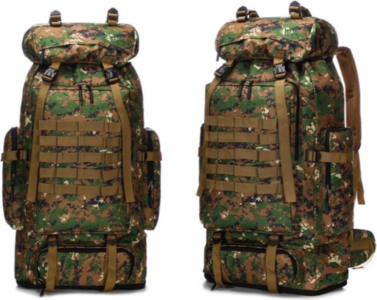 Vivagear® Militaire Rugzak Camo Groen - Tactical Rugzak - Waterdichte ...