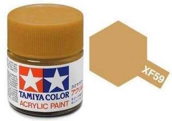 Tamiya XF-59 Desert Yellow - Matt - Acryl - 23ml Verf potje | bol