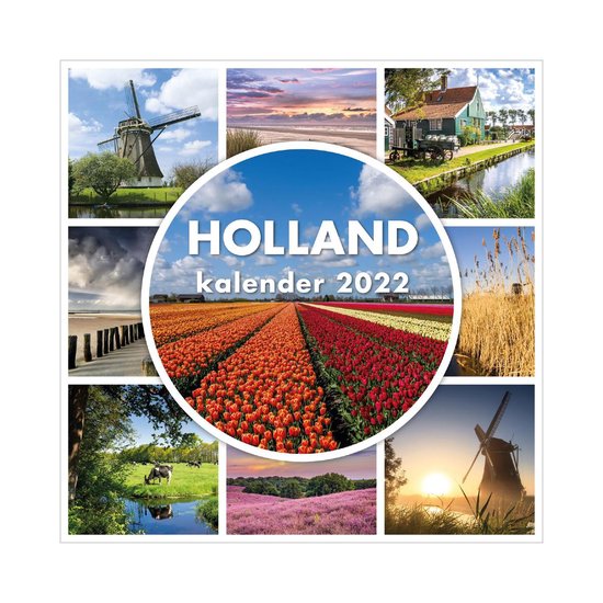 Jaarkalender 2022 - Holland (30cm x 30cm) | bol.com