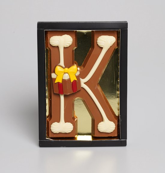 Luxe Gedecoreerde Melk Chocolade Letter K - 16 x 240 Gram | bol.com