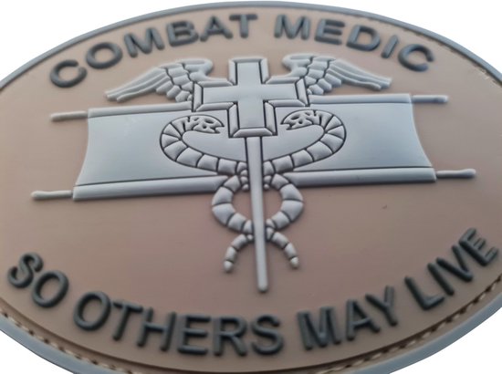 3D PVC patch COMBAT MEDIC (velcro) | bol
