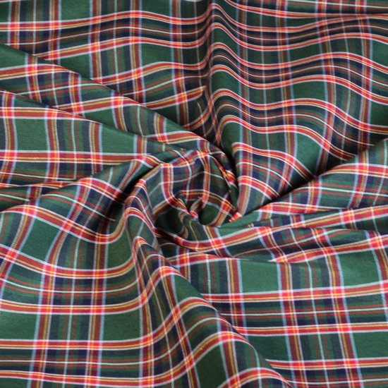 Schotse ruit groen 280 CM BREED - 4 meter | bol