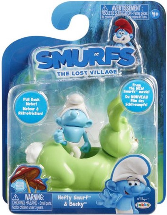 Smurfs The Lost Village Hefty & Bucky Figure (2 Pack) - de smurfen ...