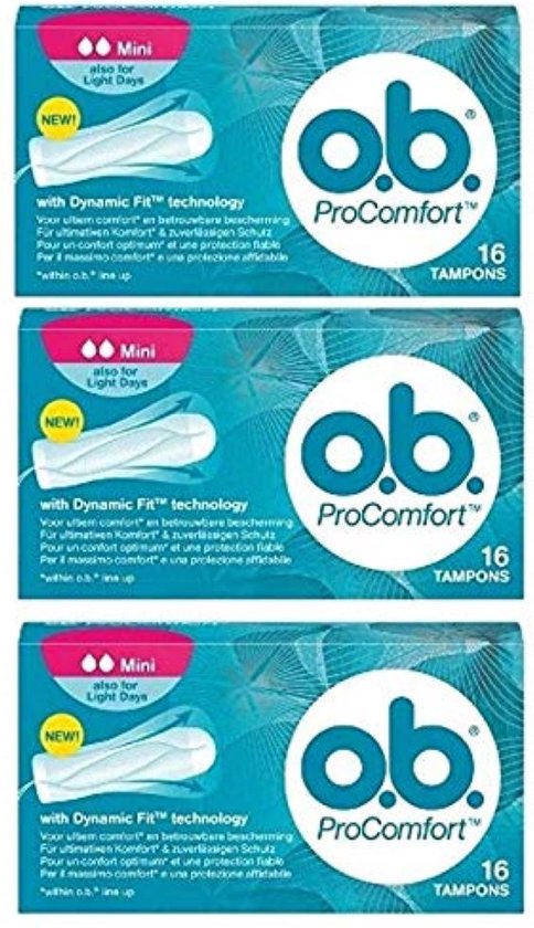 OB Tampons - Pro Comfort Mini - 3 x 16 stuks | bol