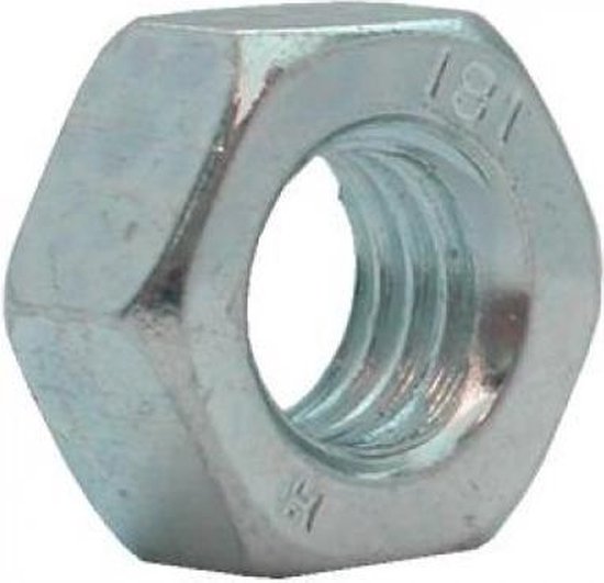 M12 moer - Klasse 8 - Gegalvaniseerd - Metrisch- (10 stuks) | bol