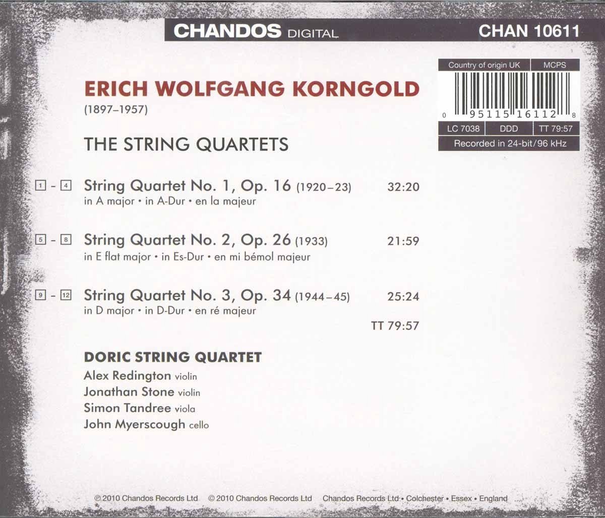 Doric String Quartet - String Quartets Nos 1, 2 & 3 (CD), Doric String Quartet | CD... | bol.com