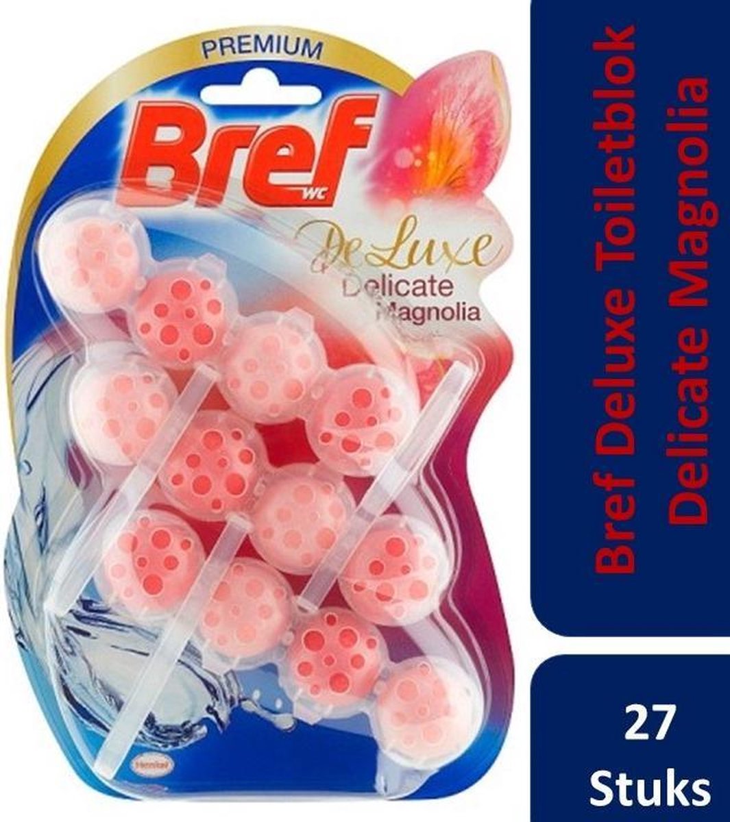 Bref Deluxe Toiletblok - Delicate Magnolia - WC Blok Voordeelverpakking ...