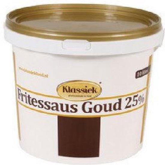 Klassiek | Fritessaus | Goud 25% | Emmer 10 liter | bol