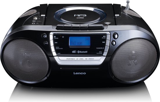 Lenco SCD-690BK - Draagbare radio CD speler met DAB, USB en cassette ...
