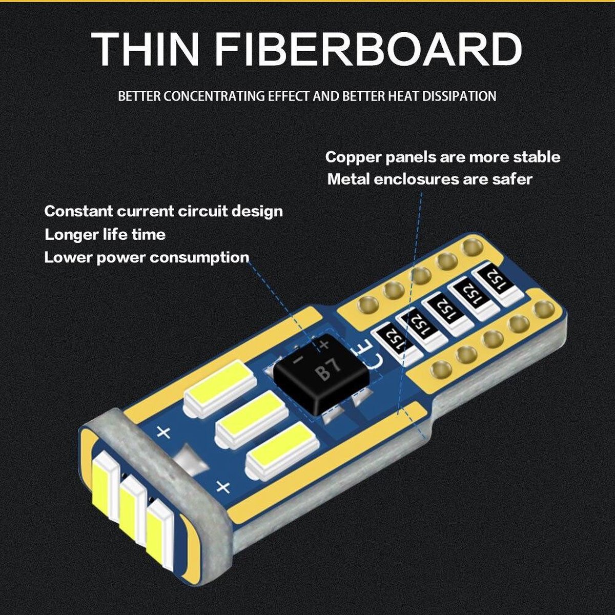 4x T10 Led Lamp Ice Blue 8000K (Set 4 stuks) CANBus Foutloos 5W5 | W5W ...