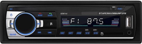 Autoradio voor alle auto's met Bluetooth, USB, AUX en Handsfree ...