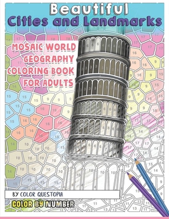 Adult Color by Number- Beautiful Cities and Landmarks Color By Number ...