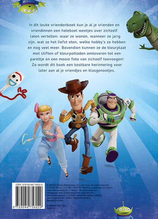 Disney Toy Story 4 - Vriendenboekje - 9789044756029 | bol