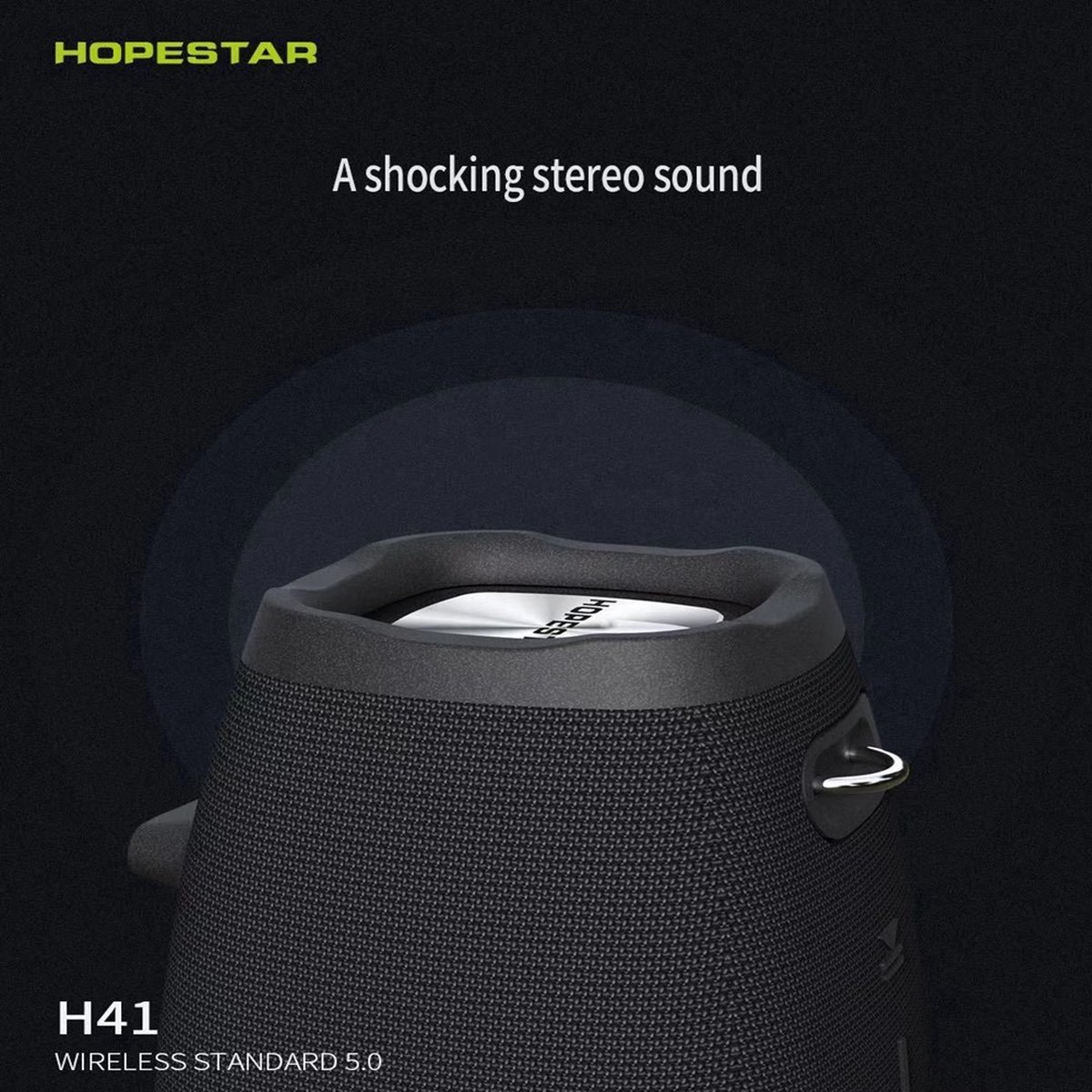 Hopestar H41 Zwart Luidspreker Draagbare Draadloze Luidspreker 3D ...