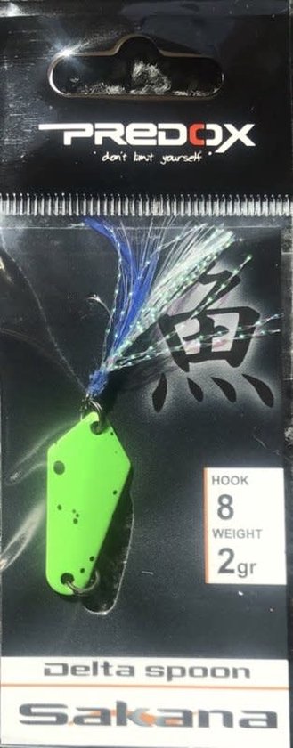 Predox Sakana Delta Spoon - haak 8 - 2g - Kleur : Purple - Yellow | bol
