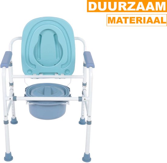 Happyment® PO stoel - Toiletstoel - WC stoel - Postoel met emmer ...