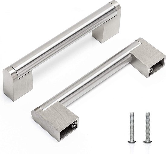Sens Design handgreep RVS zilver - rond met hoek - 96mm/Ø 14mm - 10 ...