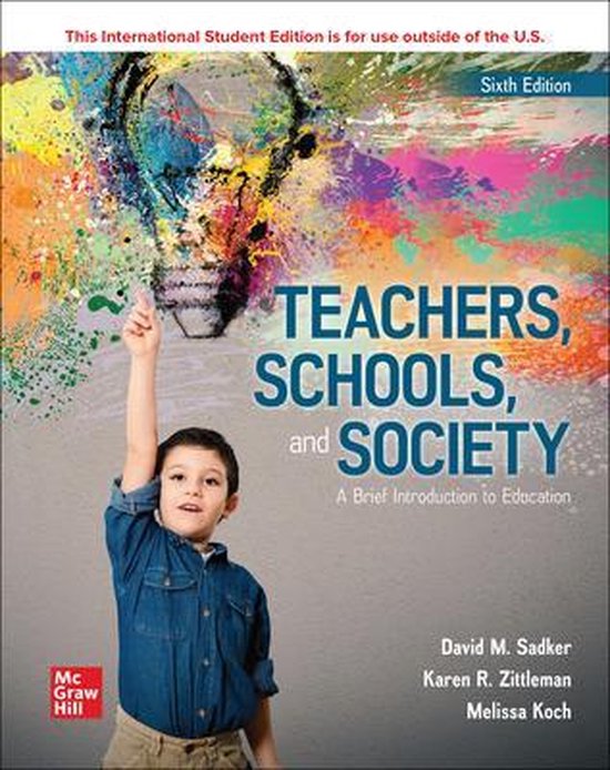 Teachers Schools and Society: A Brief Introduction to Education ISE ...