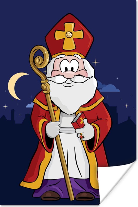 Poster Sinterklaas - Staf - Sint - Kinderen - Jongens - Meisjes - Kind ...