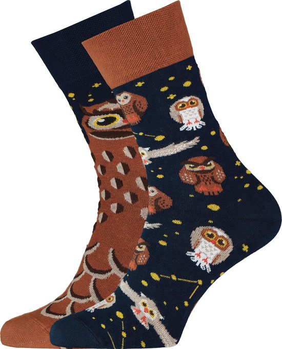 Many Mornings sokken - Owly Moly - Unisex - Maat: 35-38 | bol