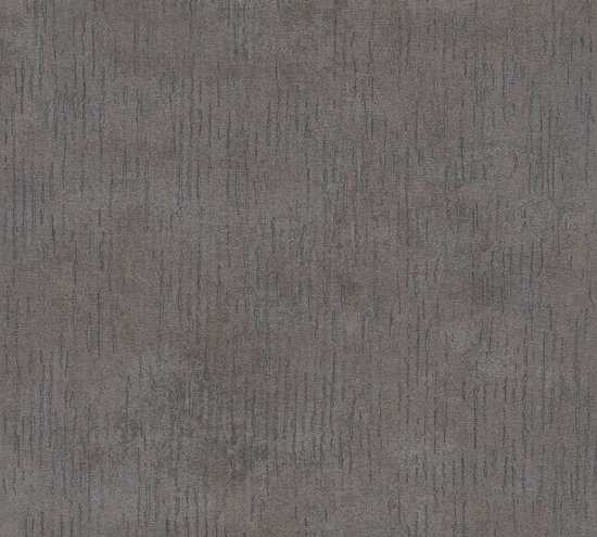 STRUCTUUR BEHANG | Metallic Onderbroken Streep - zwartbruin - A.S ...