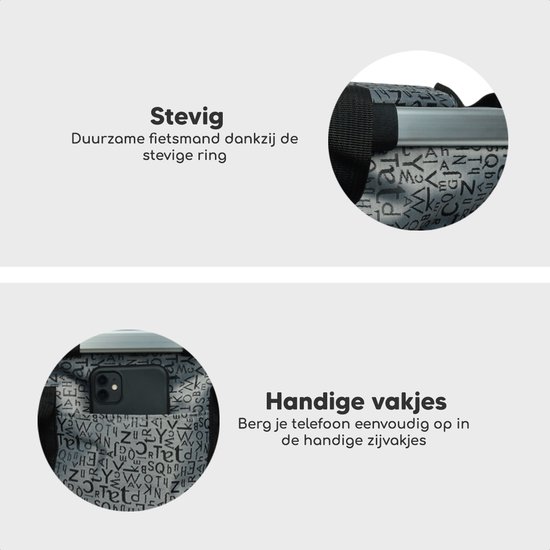 Bablue Hondenfietsmand - Grijs - Opvouwbaar - Fietsmand Hond - Hondenmand Fiets -... | bol