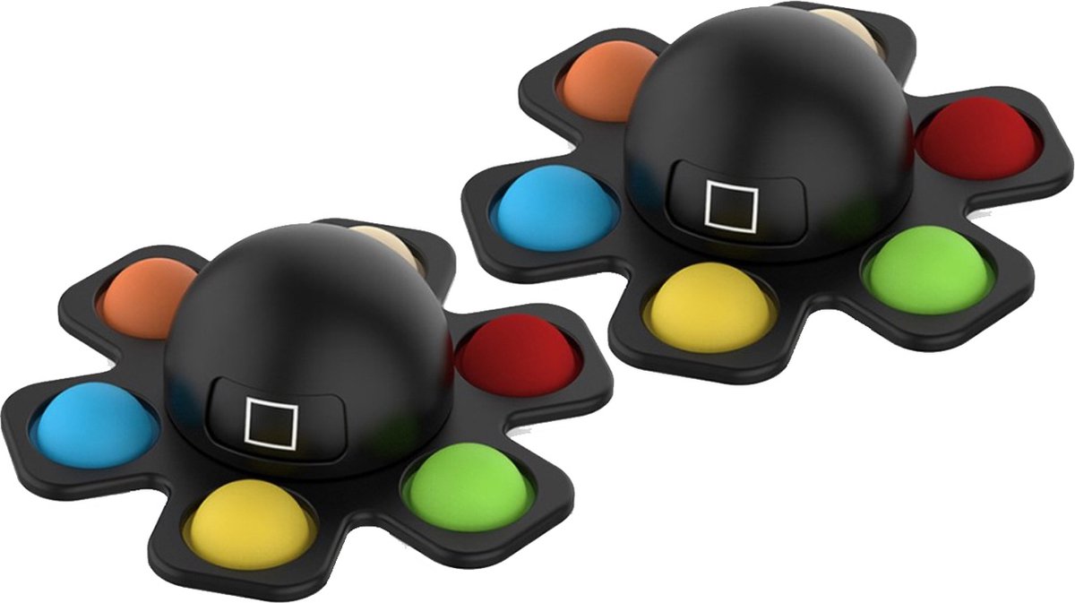 2x Fidget Spinner met Pop Up Bubble - Bekend van Squid Game - Anti ...