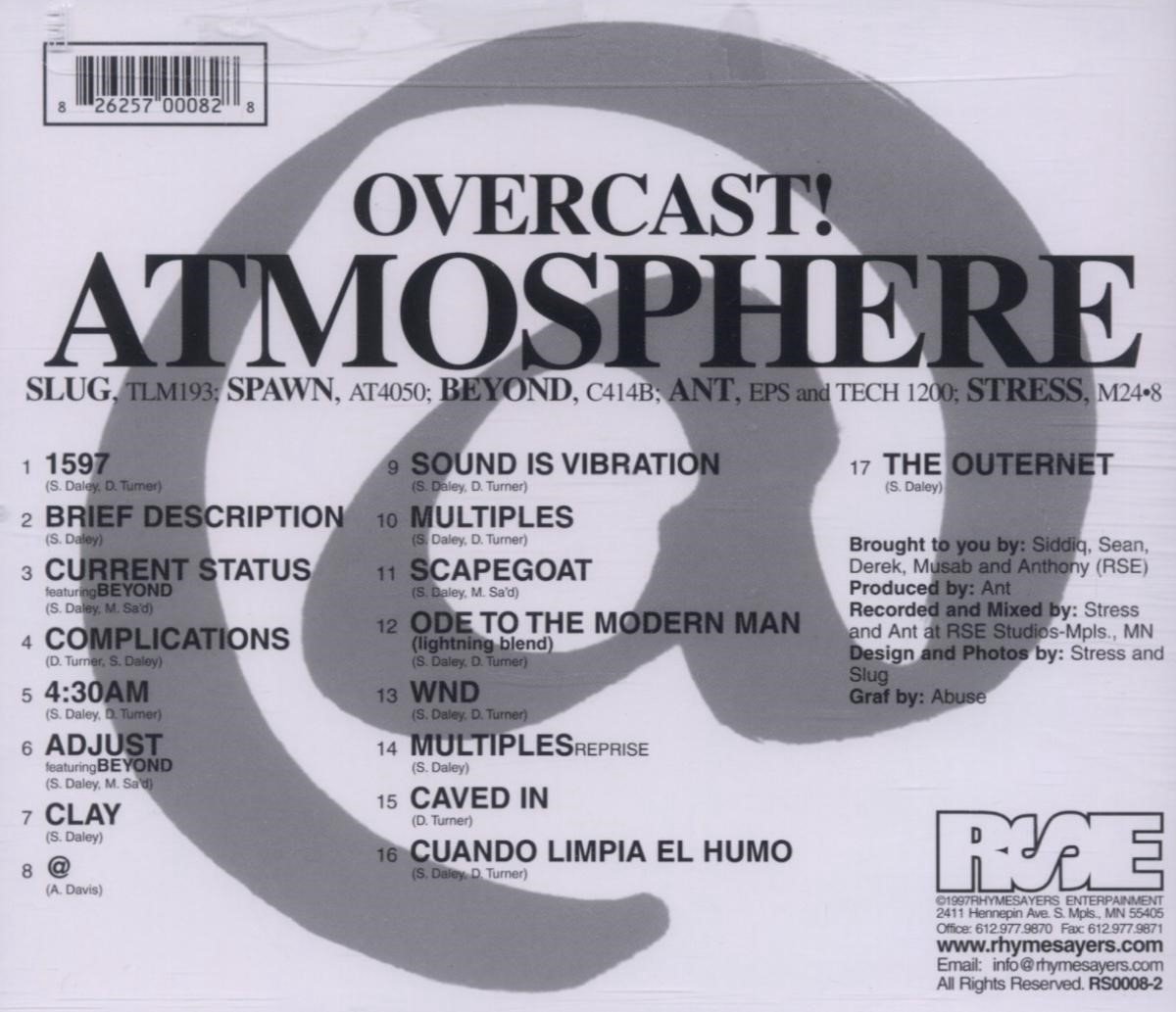 Atmosphere - Overcast! (CD), Atmosphere | CD (album) | Muziek | bol