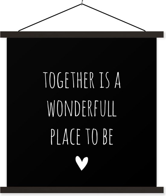 Posterhanger incl. Poster 60x60 cm - Schoolplaat - Engelse quote ...