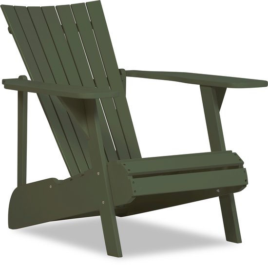 Lanterfant® Tuinstoel Fred - Hout - Mosgroen | bol