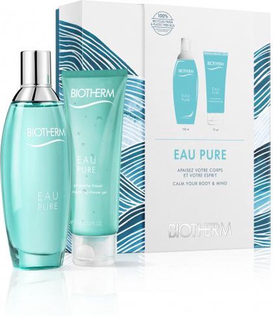 Biotherm Eau Pure Giftset - 100 ml eau de toilette spray/bodymist + 75 ...