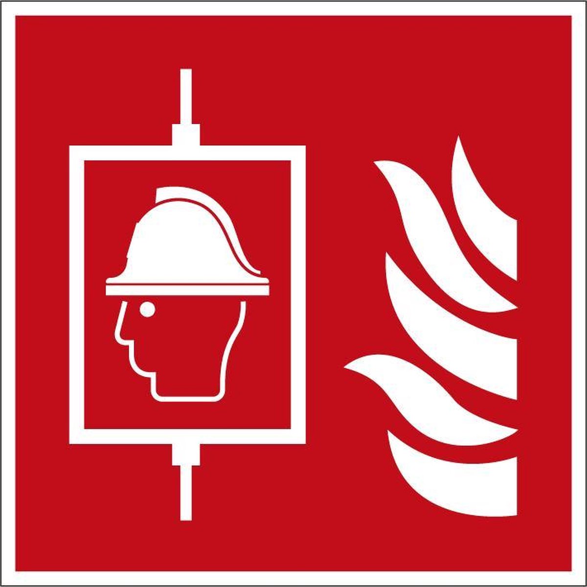 Plaque signalétique pompiers - plastique - F017 150 x 150 mm | bol.com