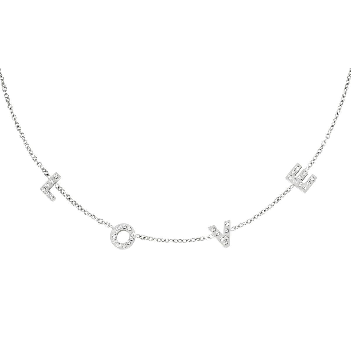 Roestvrijstalen ketting letters love - Yehwang - Ketting - One size ...